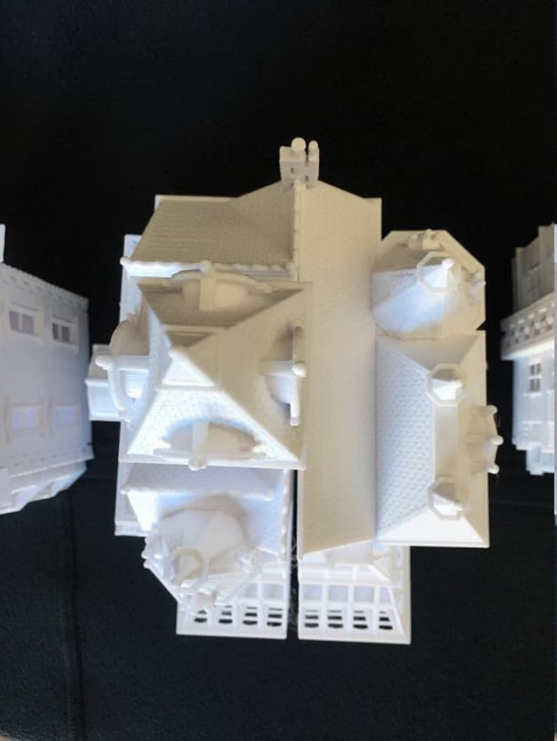 Miniature Victorian 5 Castle Tower House Train HO Scale - Etsy