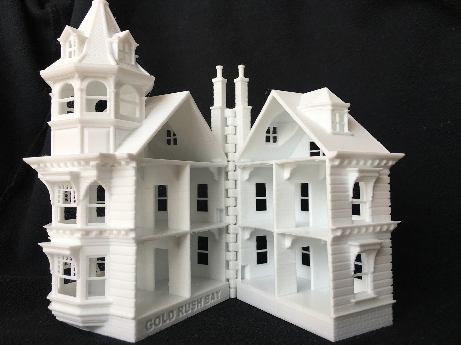 Miniature Victorian 3 queen Anne Tower House 1:87 Ho-scale | Etsy