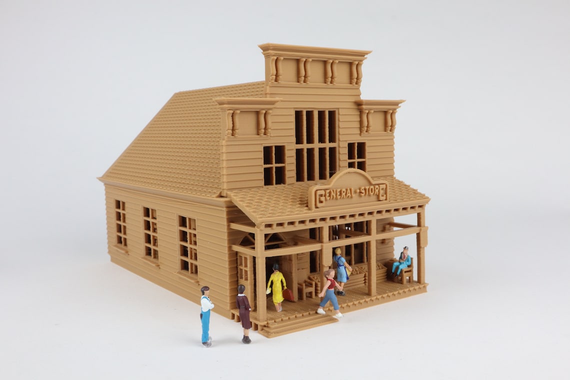Miniature Old West General Store Assembled Ho-scale 1:87 - Etsy