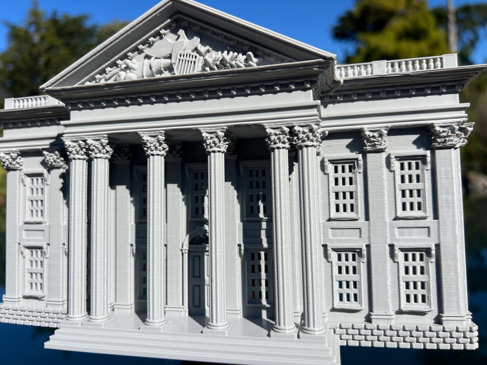 Miniature First Bank of the United States Hamilton Ho-scale 1:87 Built ...
