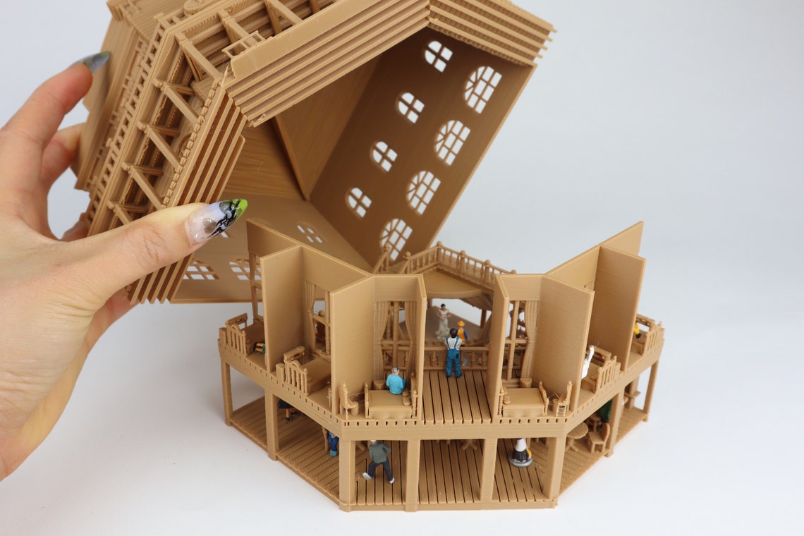 Miniature Old West 1 Saloon/hotel Built Ready HO Scale - Etsy