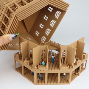 Miniature Old West #1 Saloon/hotel Built Ready HO Scale Interiors ...