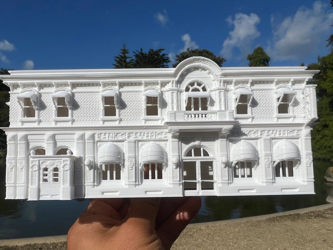 Small Miniature N-scale Victorian #39 Main Street Bank 1:150 Model - Etsy