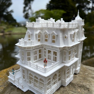 Victorian Miniature #14 "captain Hightower Mansion" Sea Nautical Themed ...