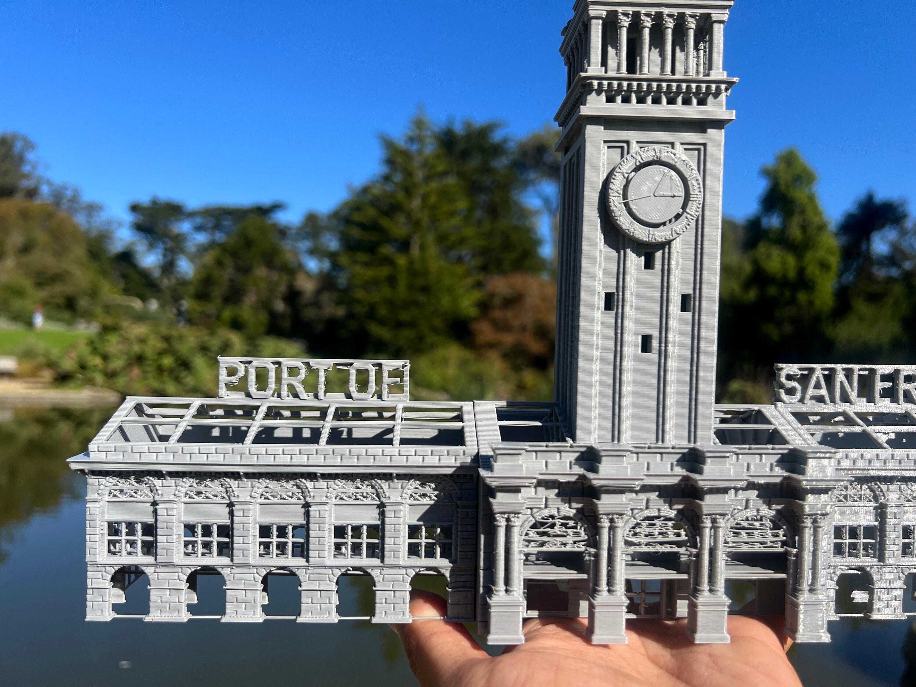 Miniature SF Ferry/train Station & Clock Tower N (1/160) Scale for ...