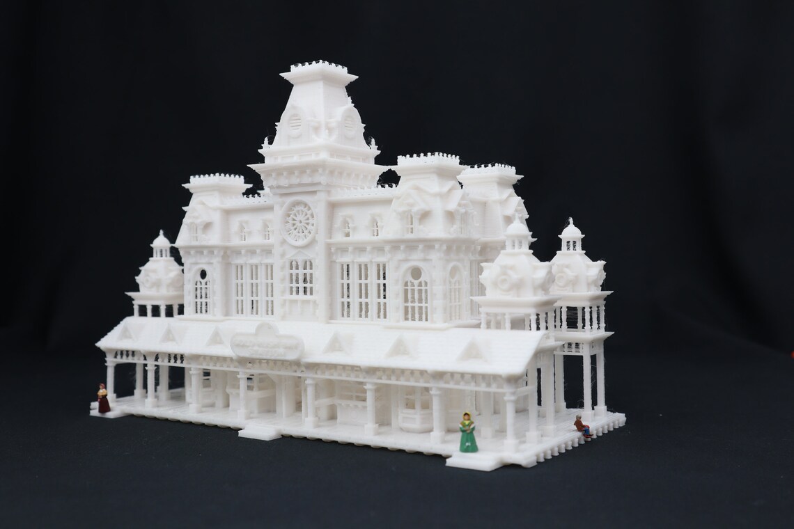 SMALL N-scale Miniature Assembled Miniature Victorian Station | Etsy