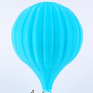 Miniature BLUE COLOR HO Scale 1/87 Hot Air Balloon for Model Train or ...