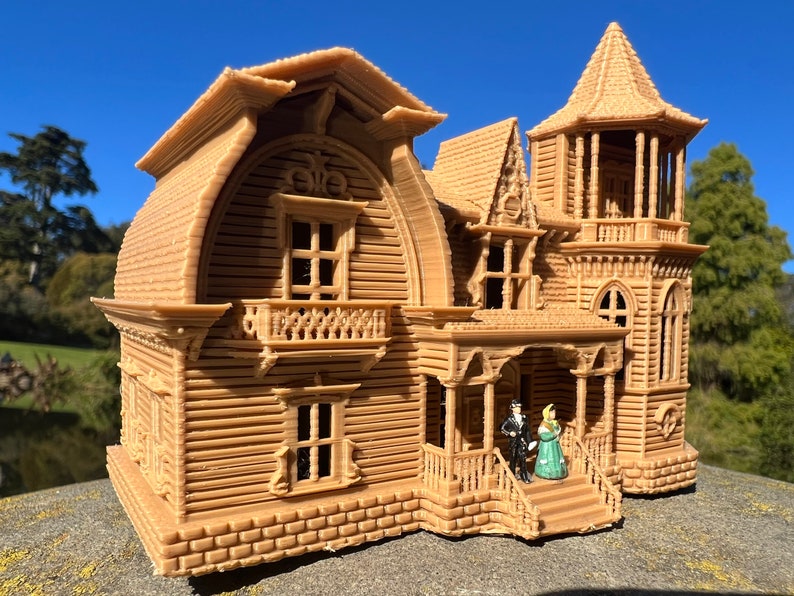 Miniature 38 Brown N-scale Munster House Victorian Mansion - Etsy