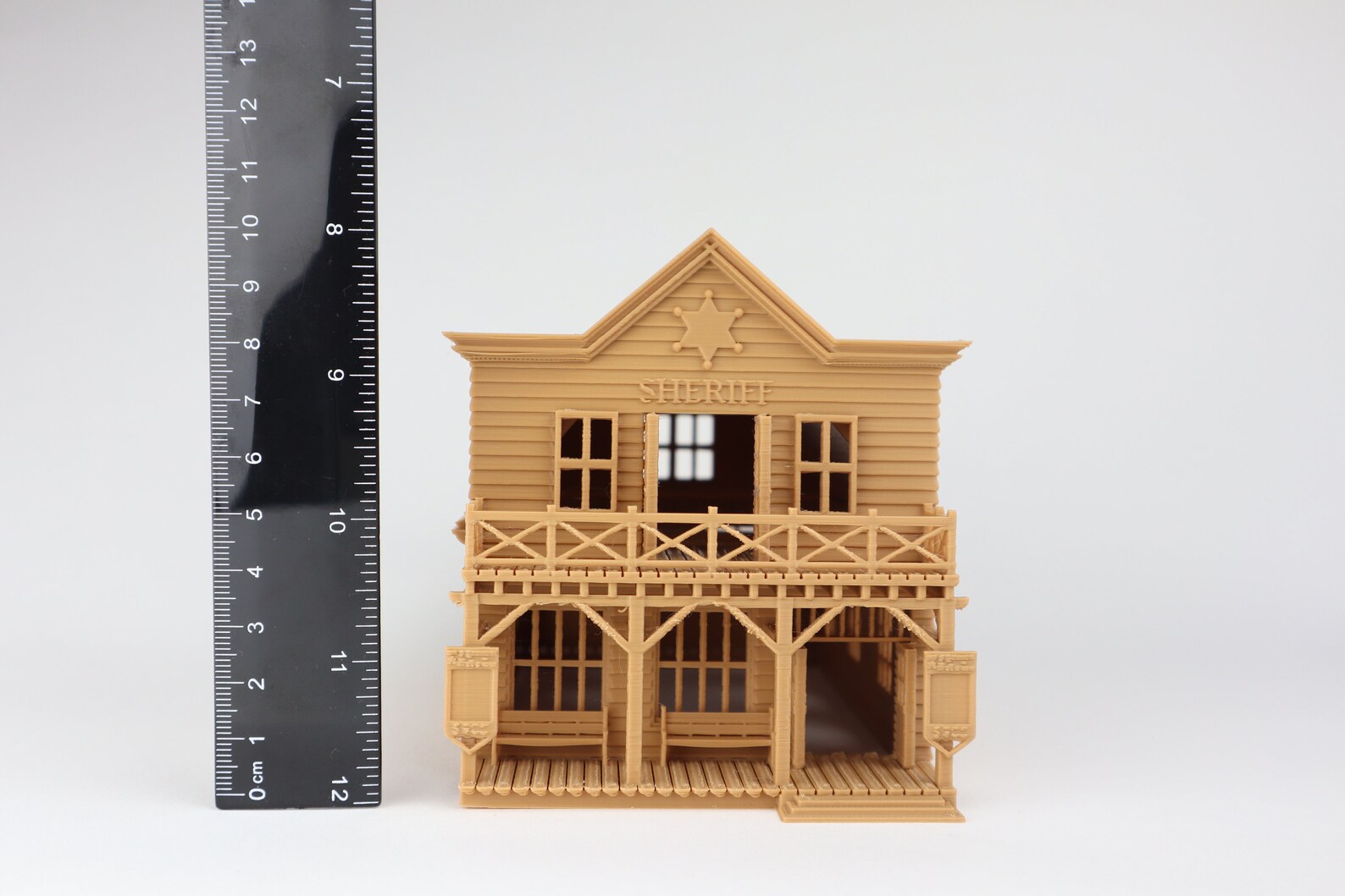 Miniature Ho-scale 1:87 Old West Sheriff's Office/jailhouse Assembled W ...