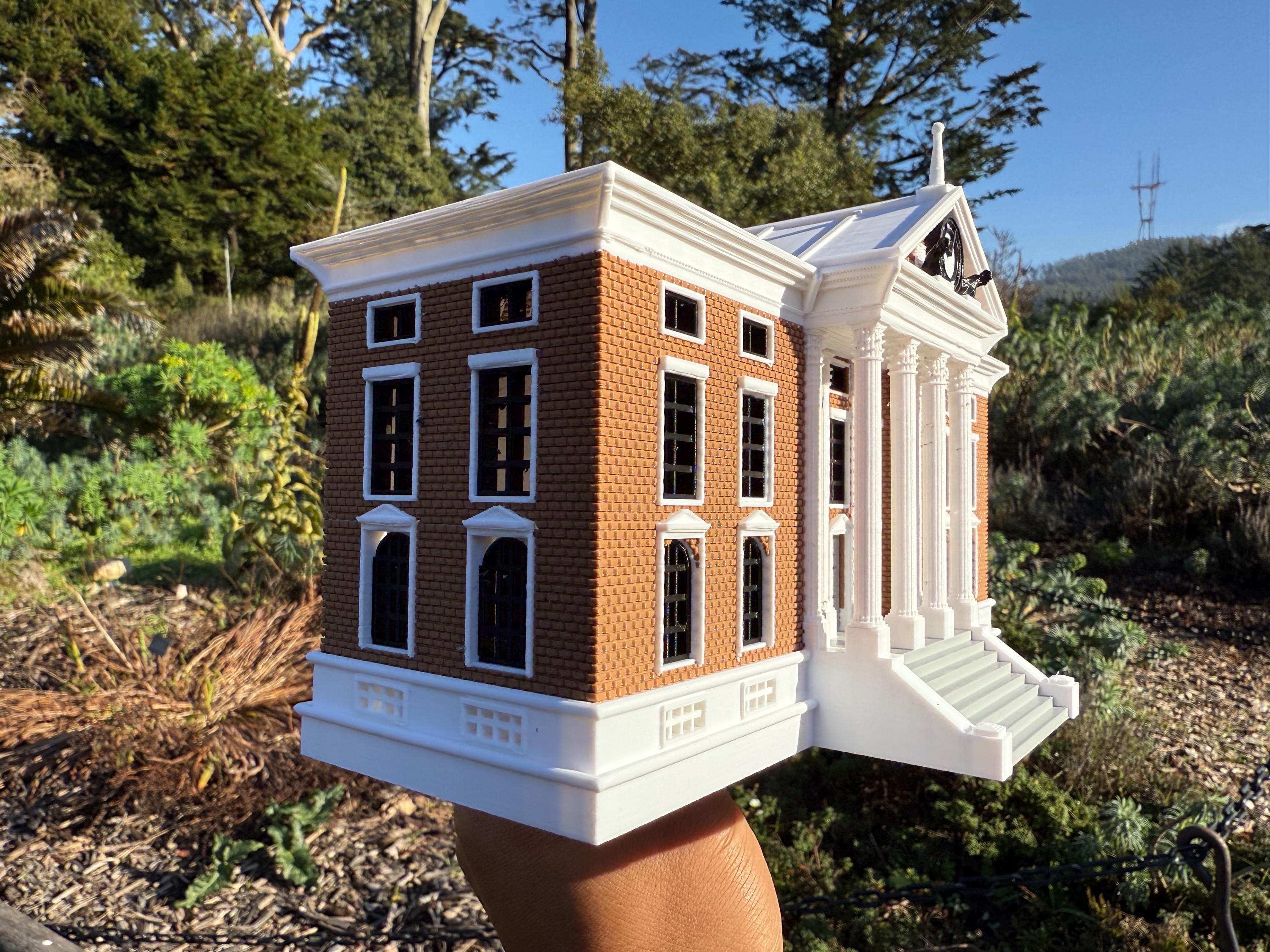 Color Miniature N-scale Hill Valley Courthouse Built Clock Tower ...