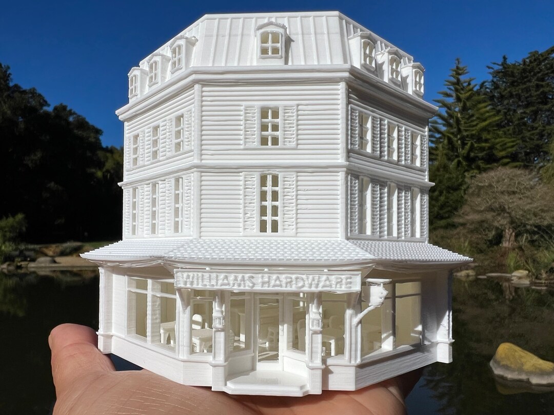 Miniature White Ho-scale Stars Hollow Luke’s Diner Williams Hardware ...