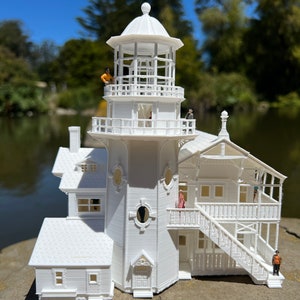 Miniature Victorian #10 Lighthouse Train Layout HO Scale - Etsy