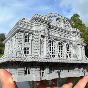 Miniature Union Train Station N-scale 1:160 Gray - Etsy