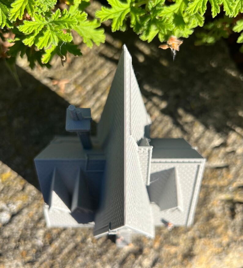 Miniature Gray N-scale Gru Villain House Gothic Victorian Minion ...