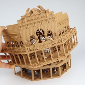 Miniature Old West #1 Saloon/hotel Built Ready HO Scale Interiors ...