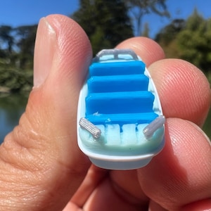 N-scale COLOR Miniature Small Boat World Tour Theme Park Ride Built W ...