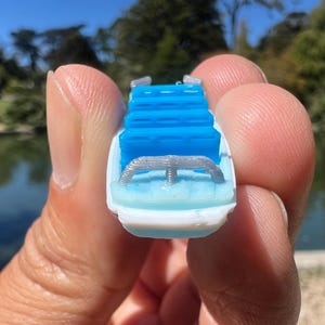 N-scale COLOR Miniature Small Boat World Tour Theme Park Ride Built W ...