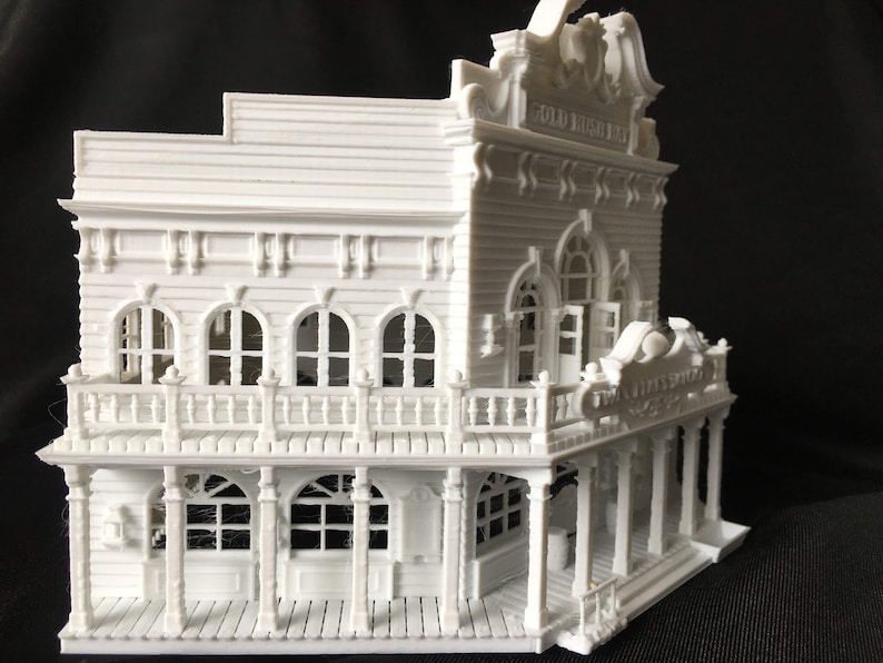 Miniature Old West 1 Saloon/hotel Built Ready HO Scale - Etsy
