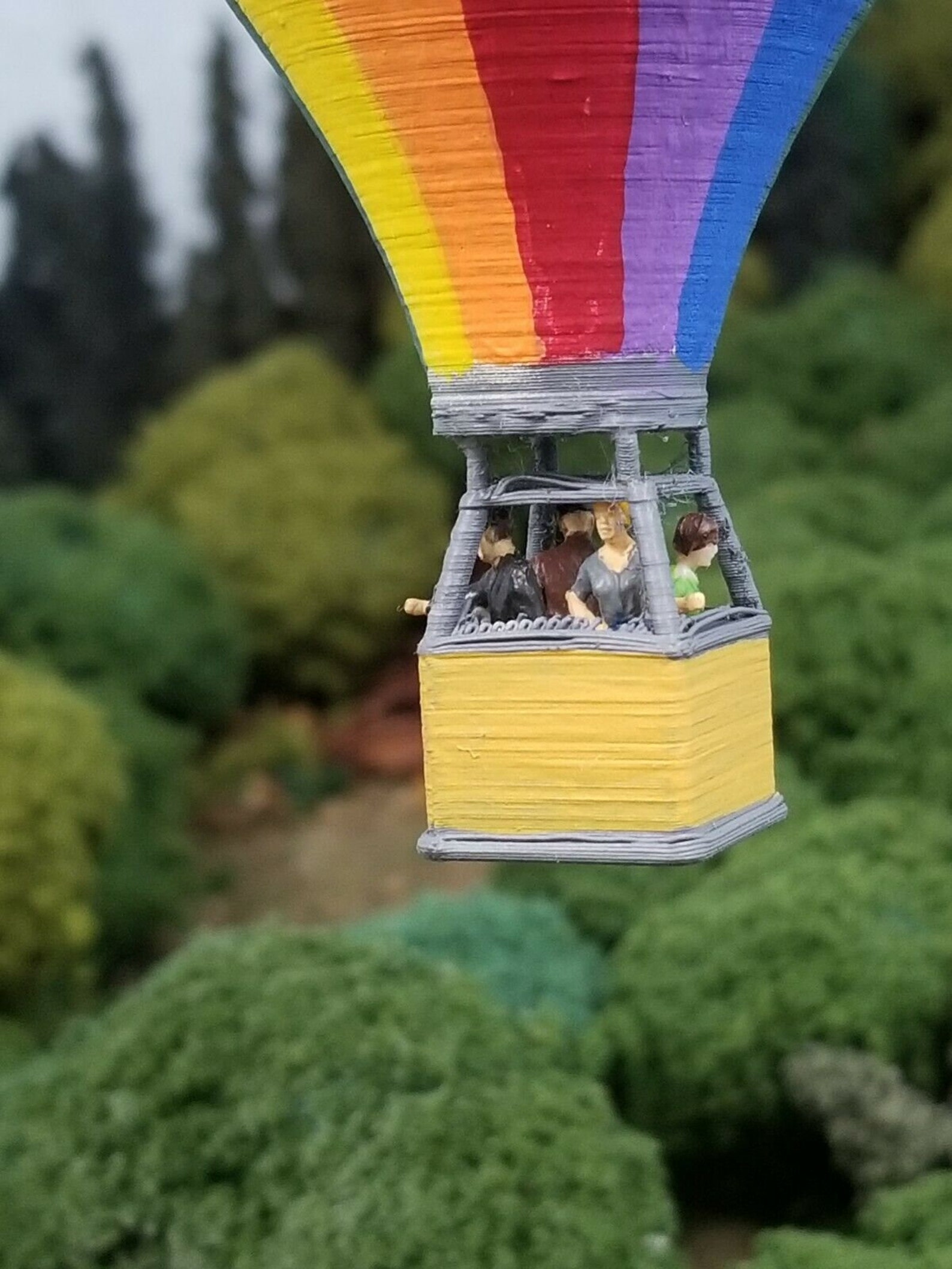 Miniature HO 1/87 Scale Hot Air Balloon Paintable and Hangable - Etsy