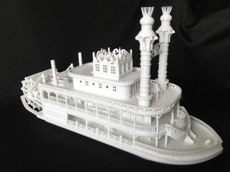 Miniature HO Scale Old West #4 Steamboat Paddlewheeler Riverboat Built ...