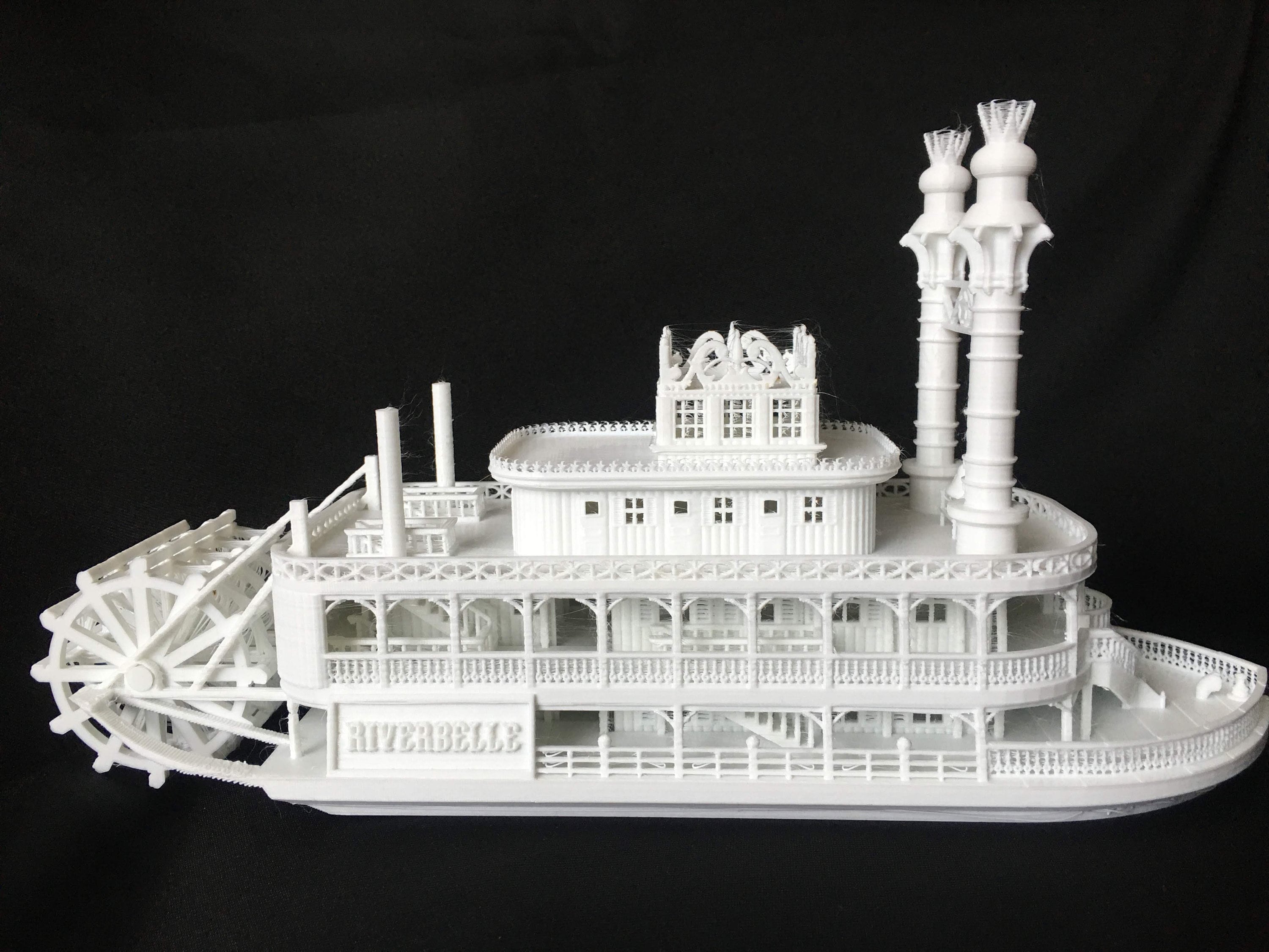 Miniature HO Scale Old West #4 Steamboat Paddlewheeler Riverboat Built ...