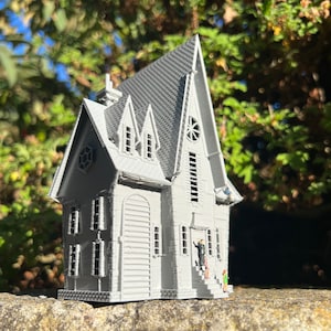 Miniature Gray N-scale Gru Villain House Gothic Victorian Minion ...