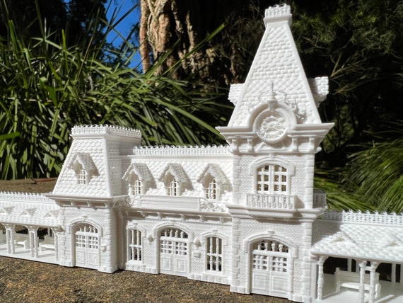 Small Miniature N-scale Victorian 36 Main Street Station | Etsy