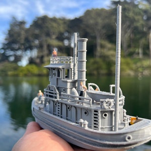 Miniature HO Scale Railroad Tugboat Built Train Layout 1:87 - Etsy