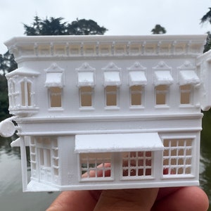 Small Miniature N-scale Victorian Main Street Clock Shop Building ...