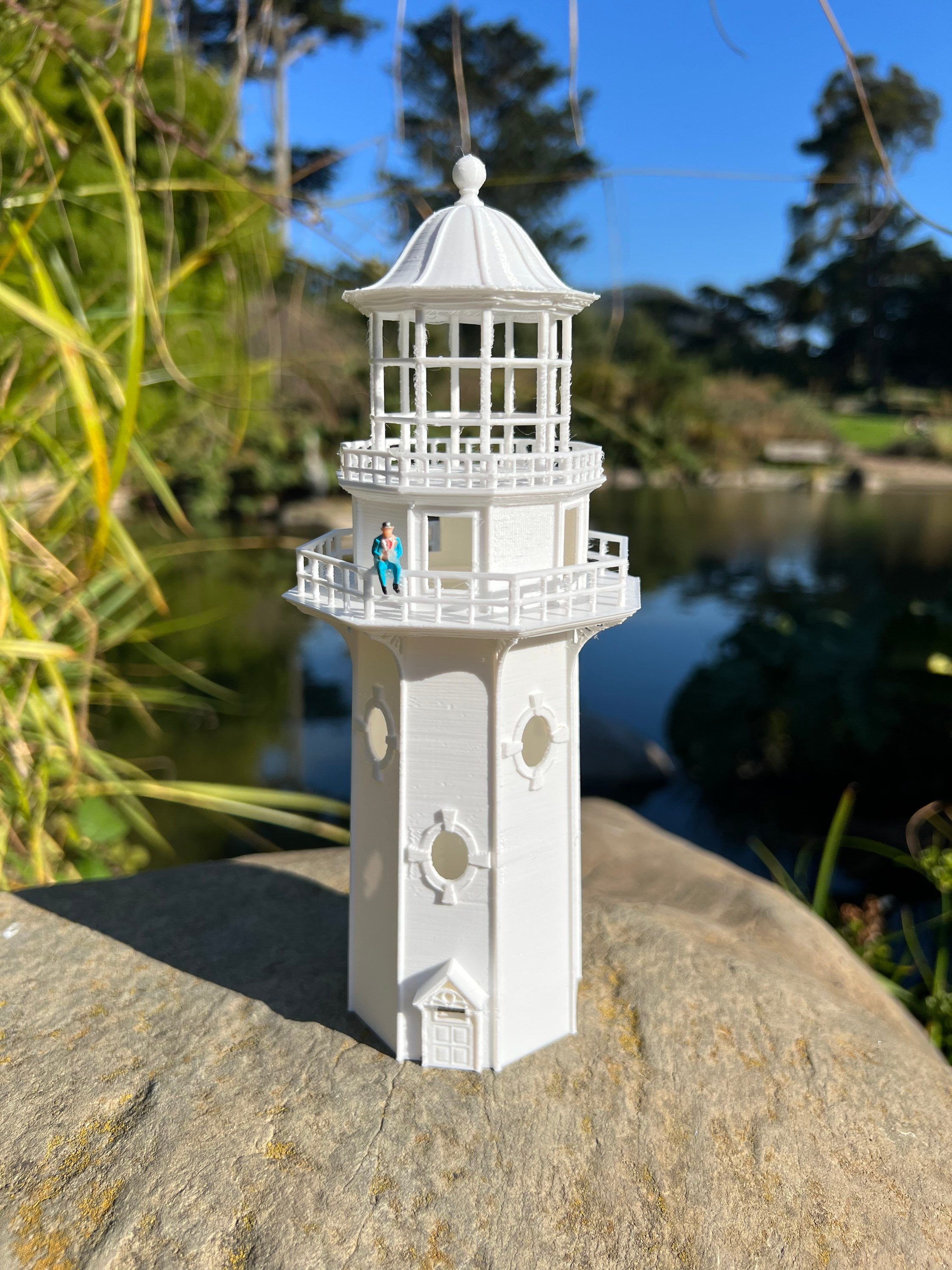 Miniature Victorian 10 Lighthouse Tower N Scale 1:160 White - Etsy