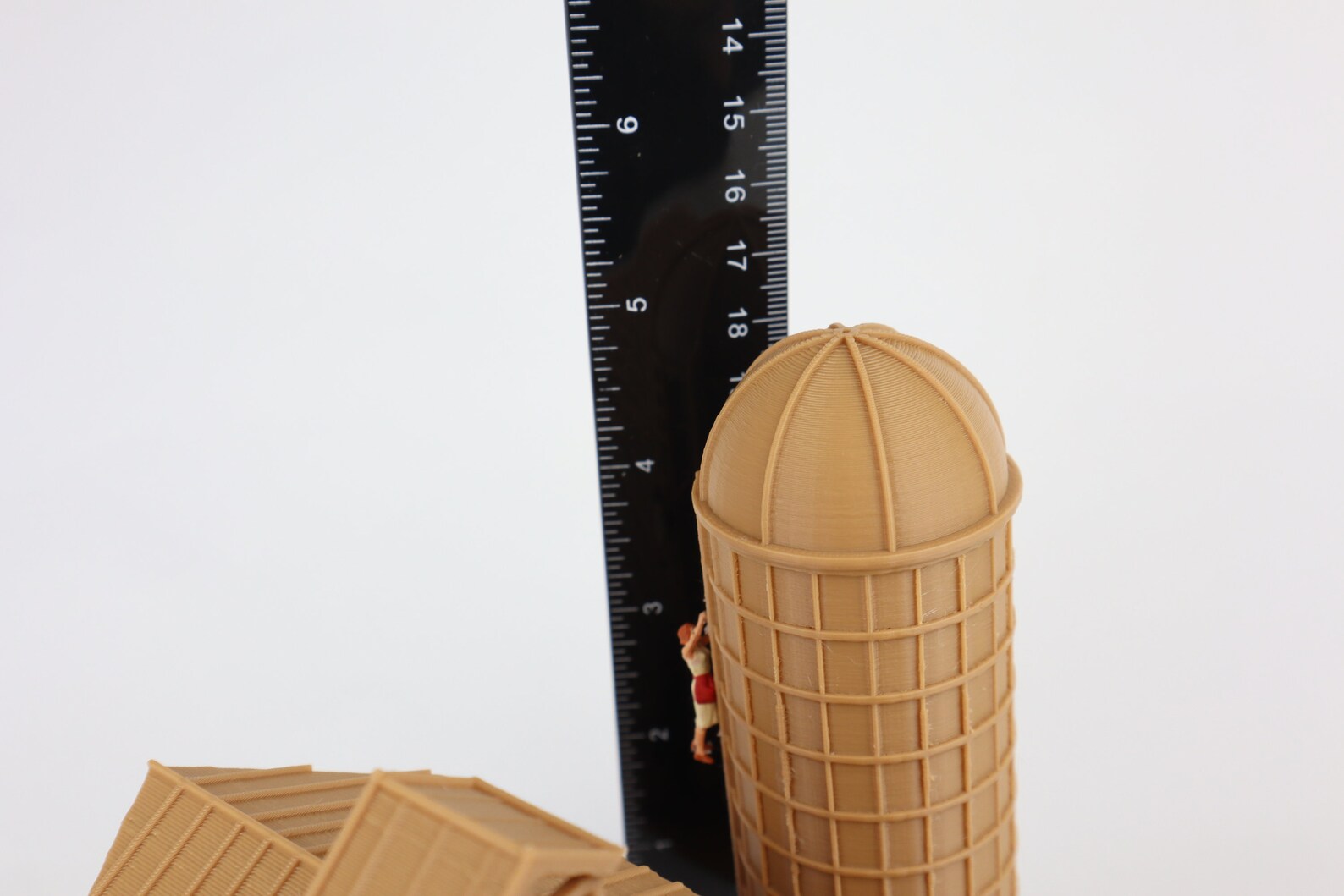 Miniature Ho-scale Wood Color Barn and Silo Old West Frontier | Etsy