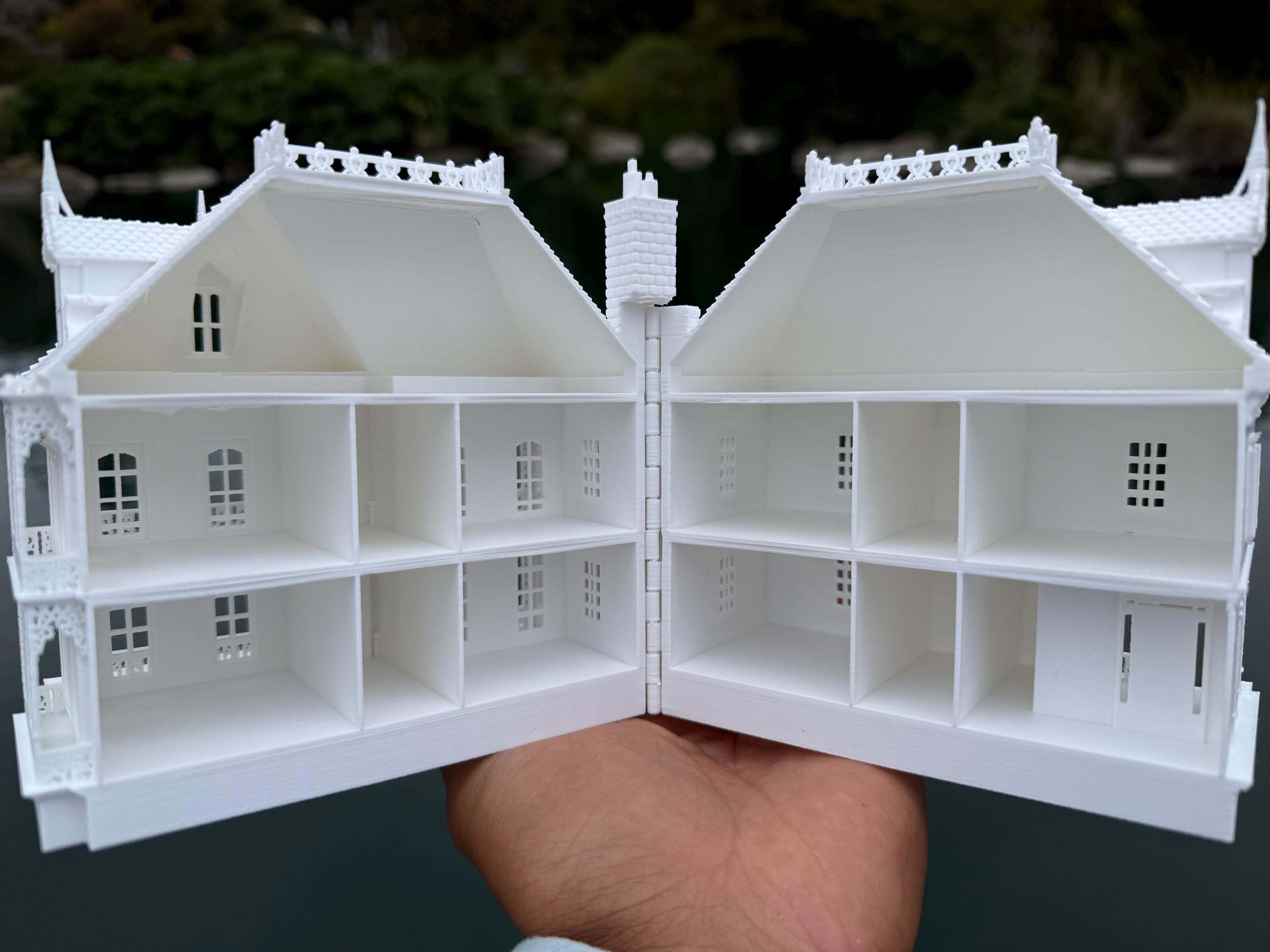 Opening Miniature Ho-scale Miniature “mayfair Mansion” New Orleans ...