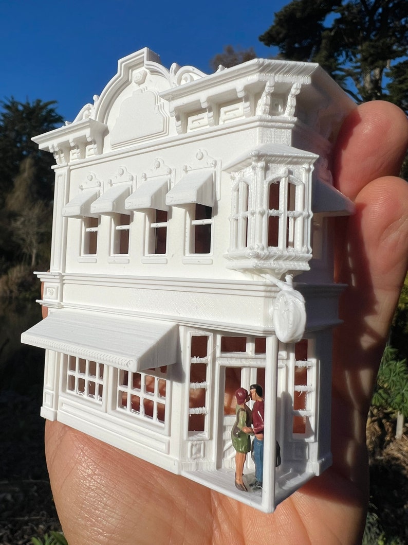 Miniature Ho-scale Victorian Main Street Clock Shop Facades - Etsy