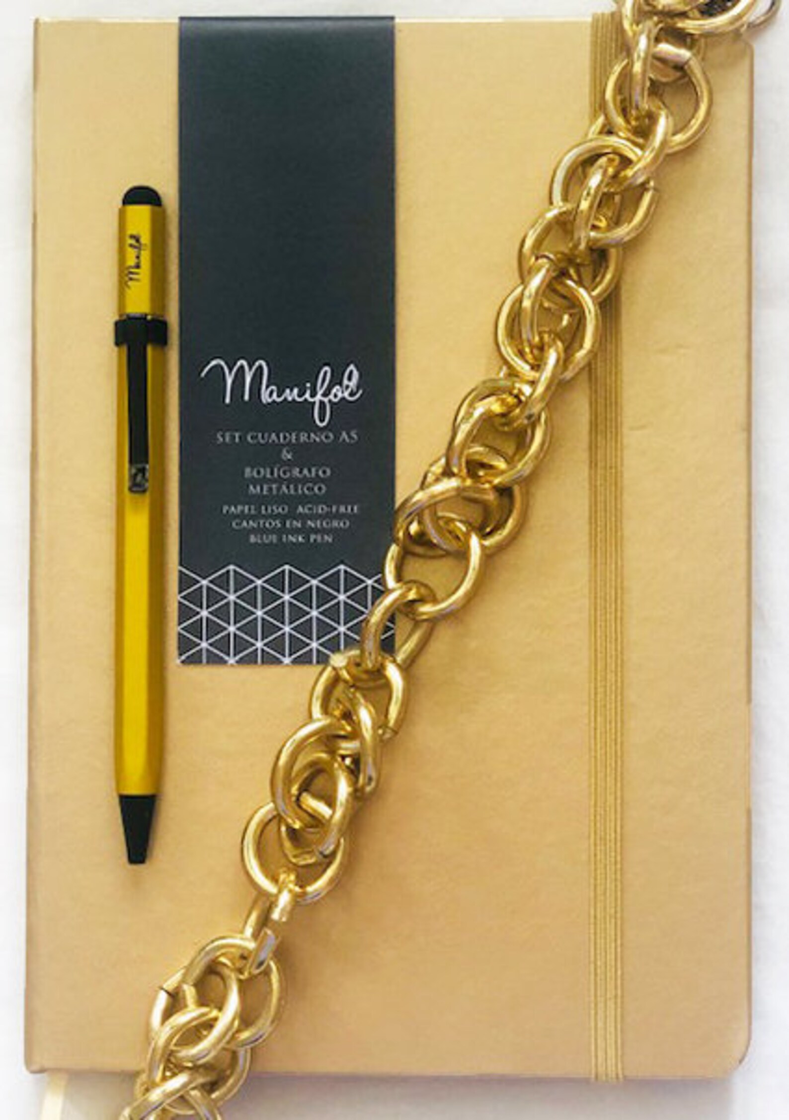 Metallic Notebook A5 With Hexagonal Ball Pen Matching Manifol - Etsy
