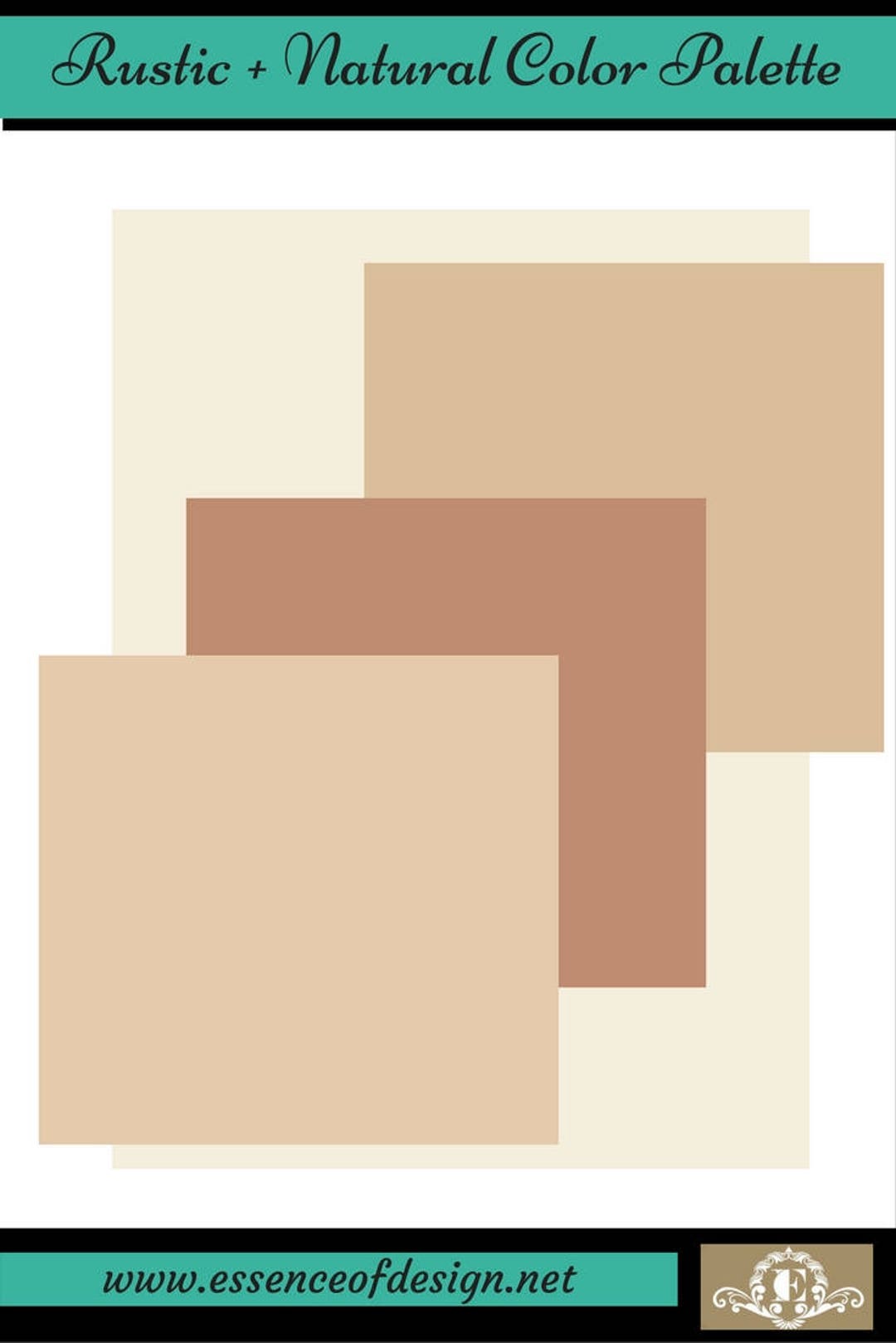 Rustic & Natural Wall Paint Color Palette - Home or Office Paint Color ...