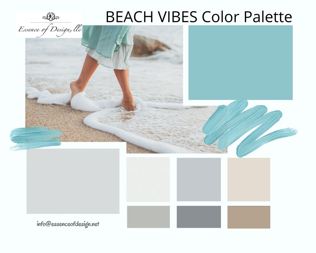 Beach Vibes Color Palette for the Whole House - Etsy