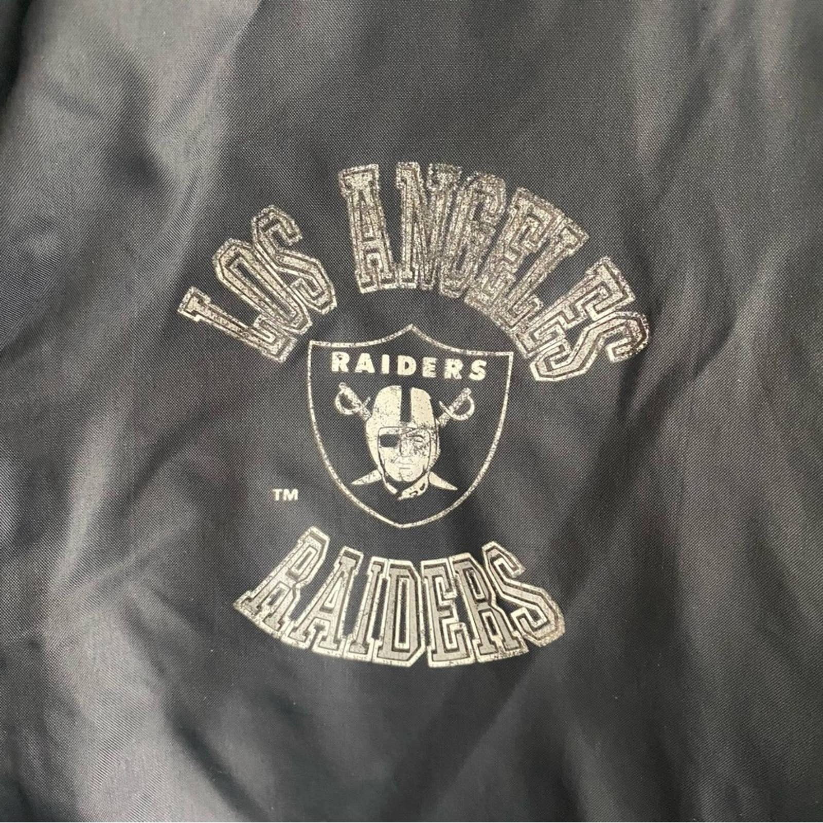 VINTAGE Los Angeles Raiders 80s Satin Bomber Jacket RARE Vegas - Etsy