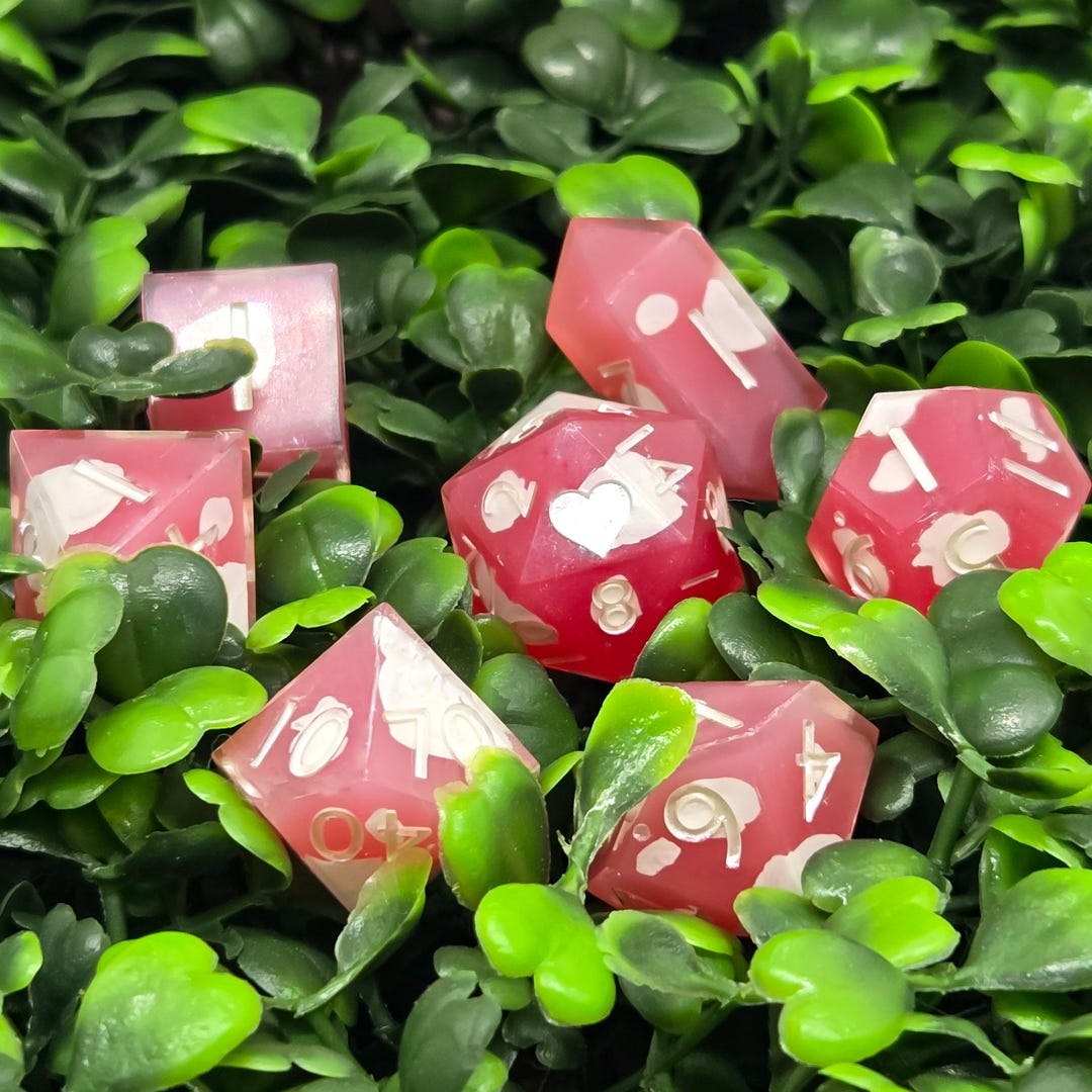 Mooshroom | Minecraft | 7pc Dice Set | - Etsy