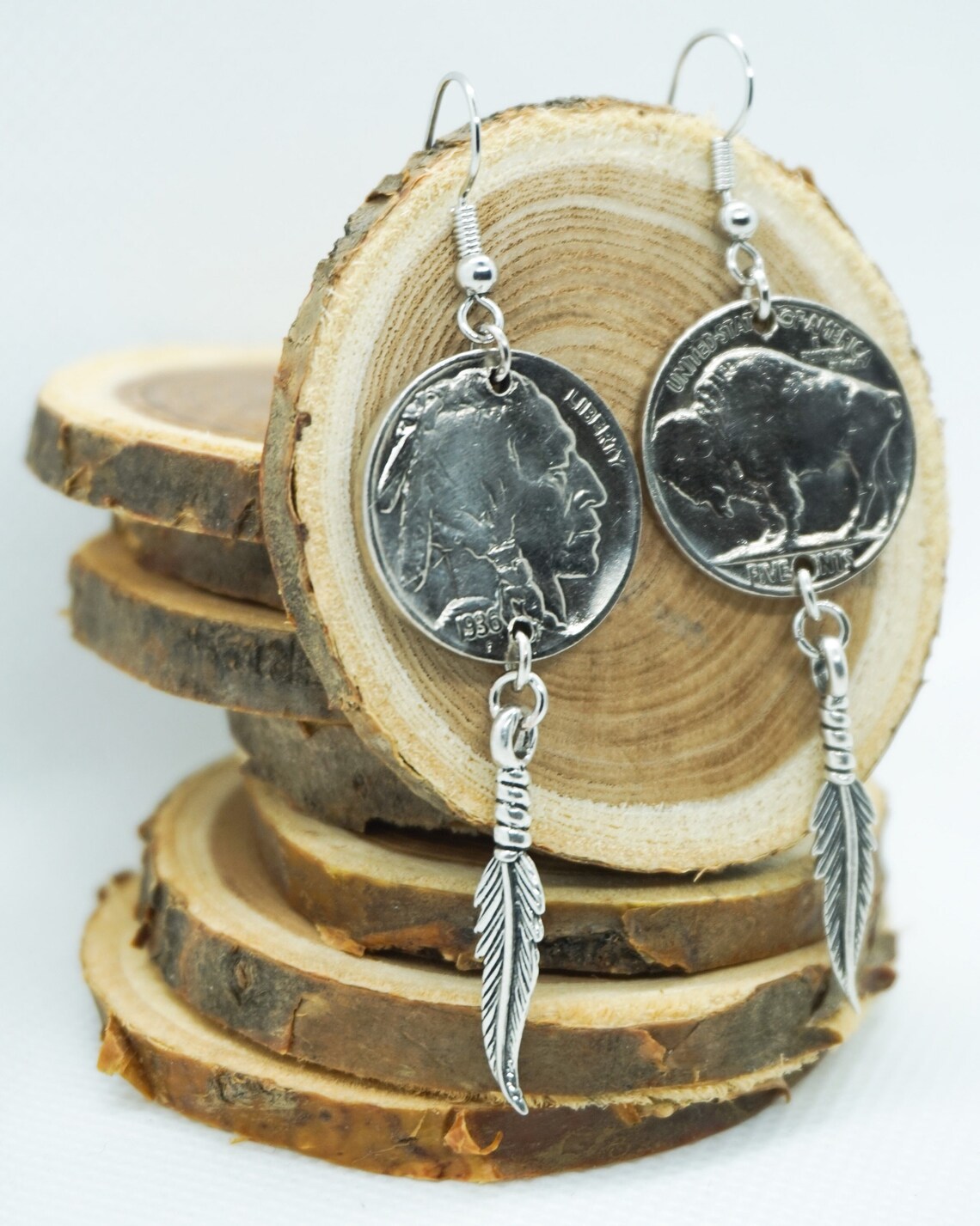 Buffalo Nickel Feathers | Etsy