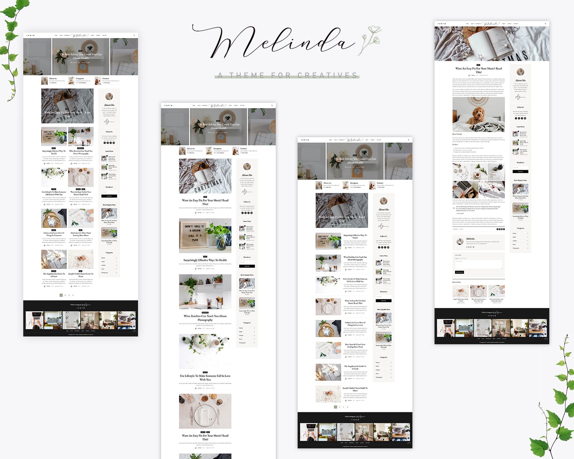 Melinda - Elementor Wordpress Theme, Minimal Wordpress, Coach Website ...
