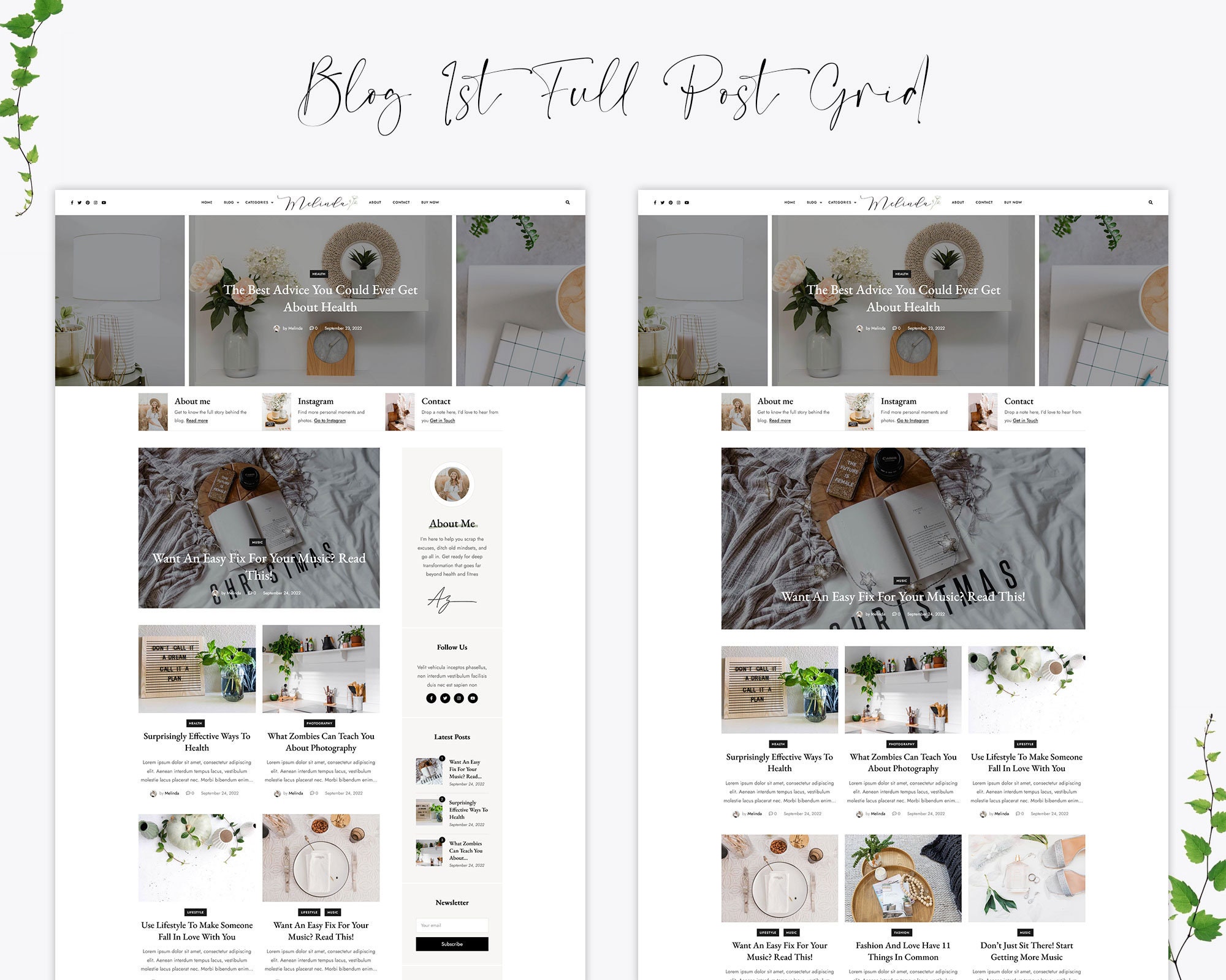 Melinda - Elementor Wordpress Theme, Minimal Wordpress, Coach Website ...