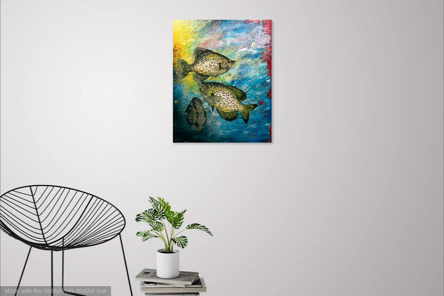 Crappie Print Crappie Invasion | Etsy