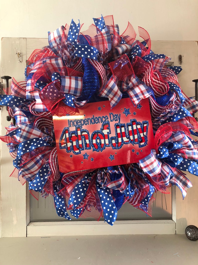 4th Of July Wreath Etsy