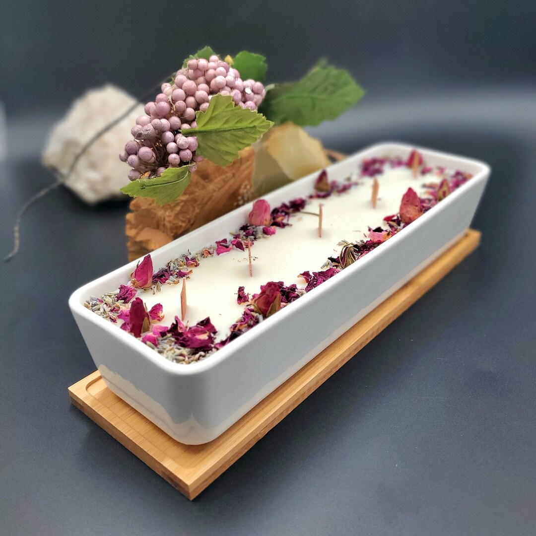 FUNK FREE Ceramic Bowl Coconut Soy Beeswax Natural Candles 50 Safe ...