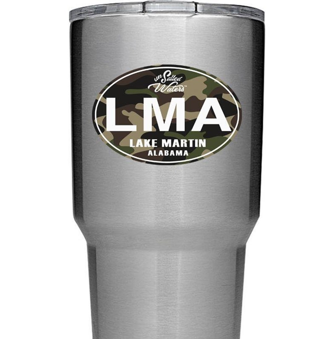 Lake Martin Alabama Camo Decal LMA Sticker Aguas sin sal - Etsy España