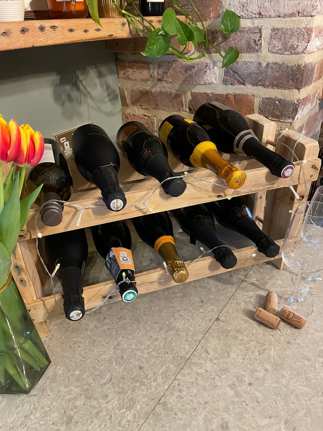 Counter Top Wine Rack - Etsy