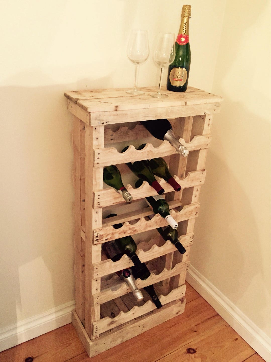 Free Standing Wine Rack - Etsy