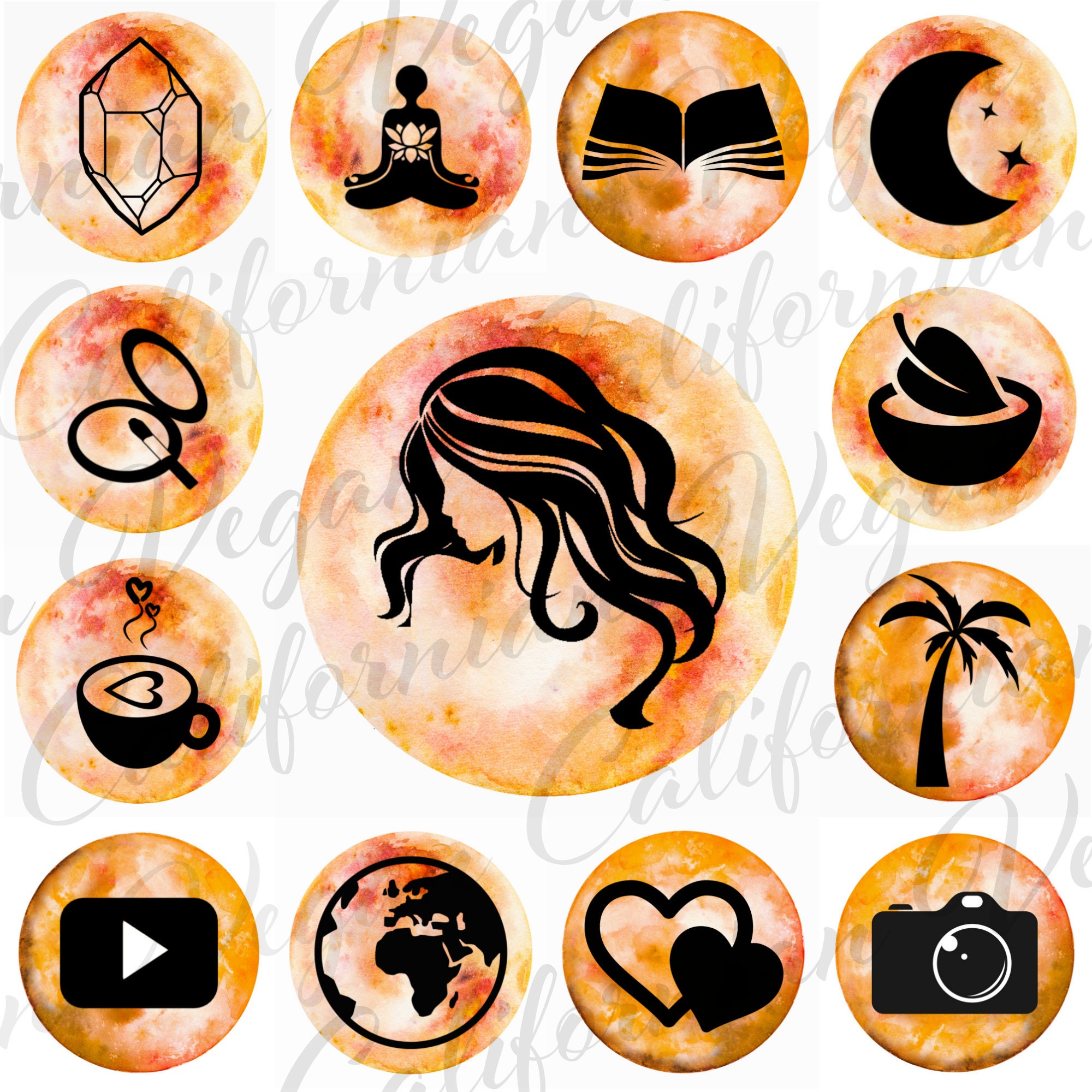 Instagram Story Highlight Cover Icons! Sunset Edition - Etsy