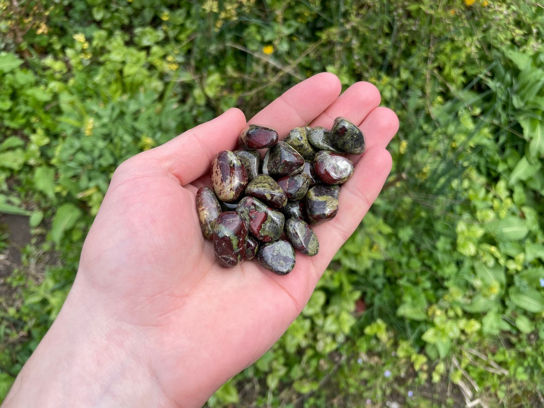 Dragon Stone Tumbled Stone / Crystal Polished Healing Gemstone / Dragon ...