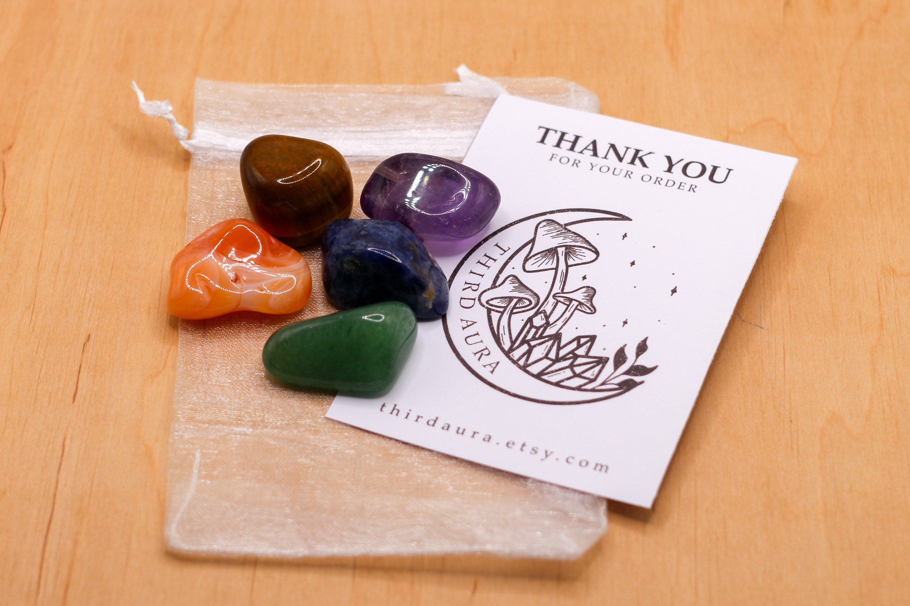 Mixed Crystal Bag // Tumbled Stones, Assorted Gemstones, Mystery ...